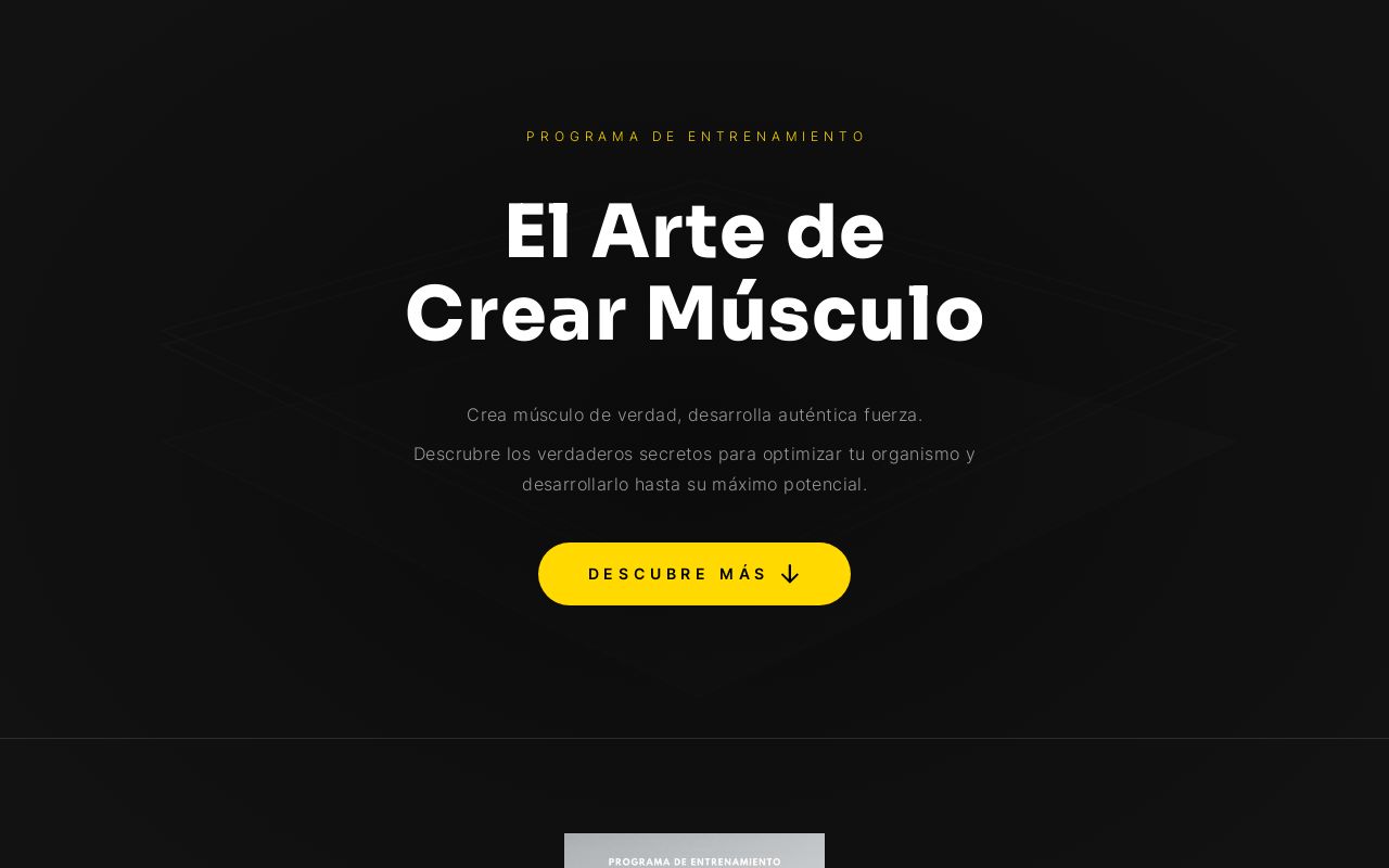 El Arte de Crear Músculo El Arte de Crear Músculo